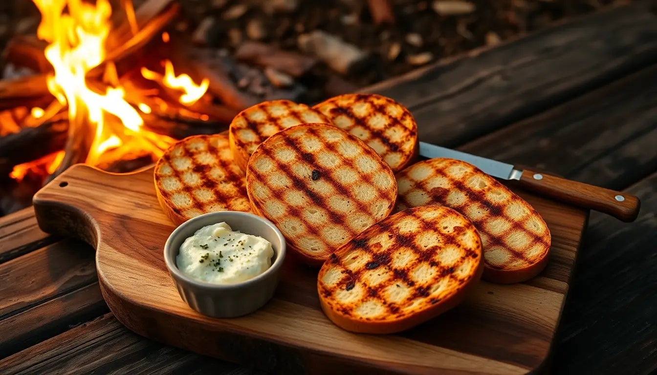 Mastering Campfire Cooking with Humble Campfire Homemade Grilled Bread ...